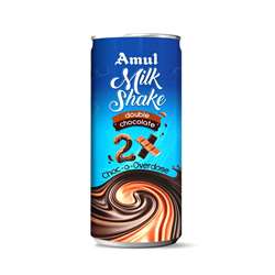 Purchase Amul Double Choc Milkshake cans online at a competitive price.