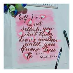 Shop Handmade "Self Love Is Not Selfish" with a beautiful frame, made ...