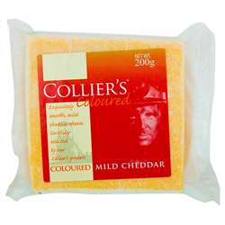 Purchase Colliers Mild Cheddar Coloured Imported cheese online at a ...