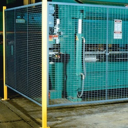 The wire mesh guarding system is a safety feature designed to protect ...