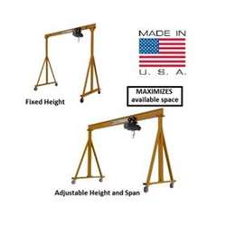 The Portable Fixed and Adjustable Height Steel Gantry Crane is a ...
