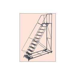 Heavy Duty 600 Lb. Capacity Stairway Slope Ladder- HHDS-10R