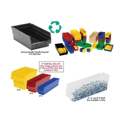 Buy Best 8 Inches High Economy Shelf Bins-HQSB801CL at $8.13