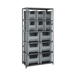 Shelving Units With Stackable Storage Bins-408eca24