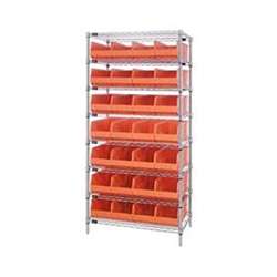 Stackable shelf bins are often utilized in conjunction with wire ...