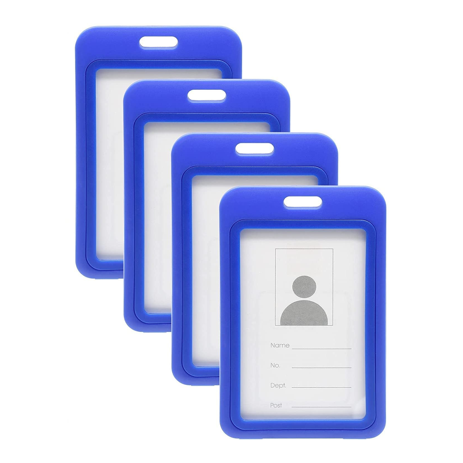 Buy Deys Stationery Store Plastic Box ID Card Holder Id Badge, Double ...